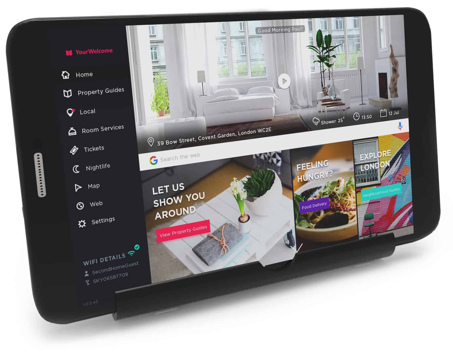 The tablet for Vacation Rental Properties | YourWelcome